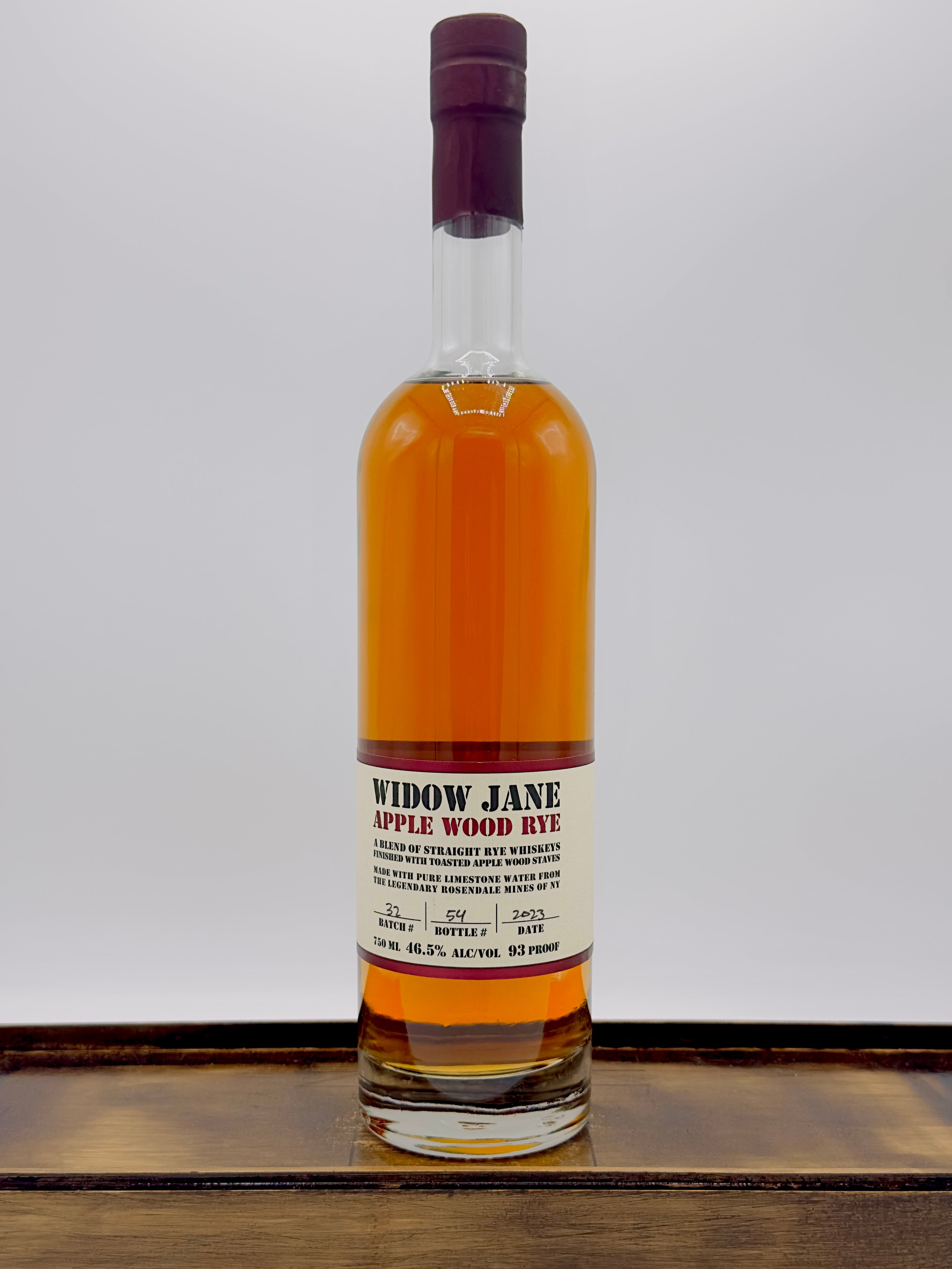 Widow Jane 'Apple Wood' Rye Whiskey