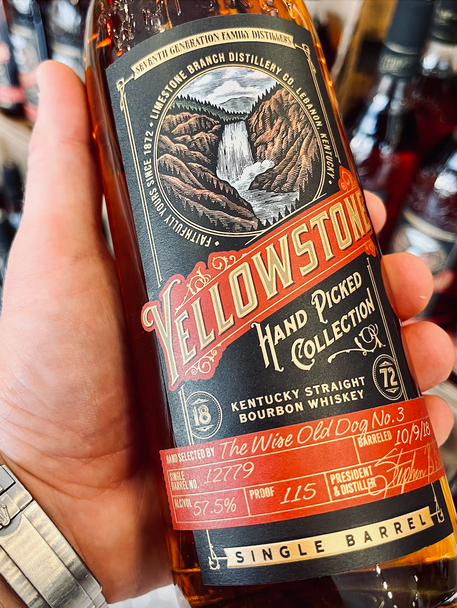 Yellowstone Single Barrel No. 3, 115 Proof | The Wise Old Dog
